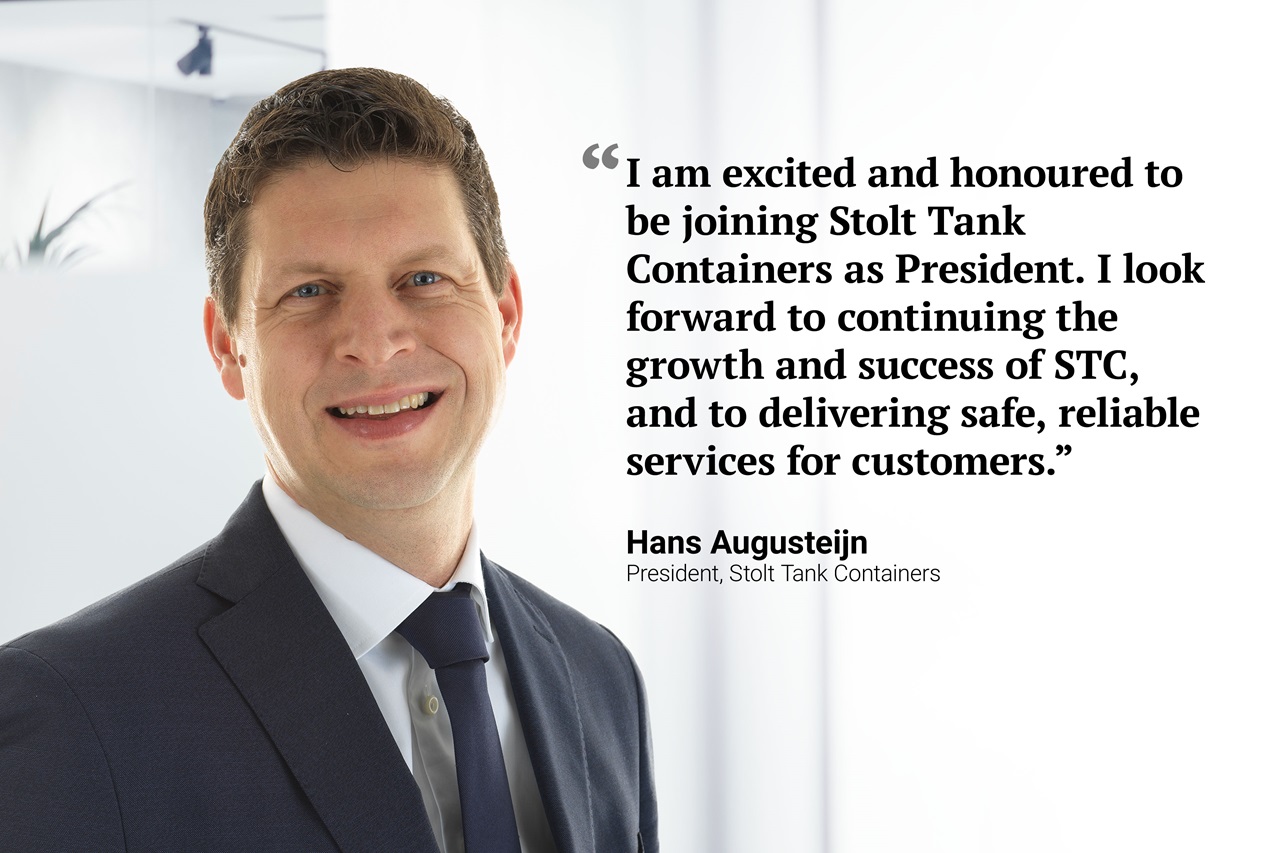 Stolt Tank Containers appoints Hans Augusteijn as President | Stolt ...